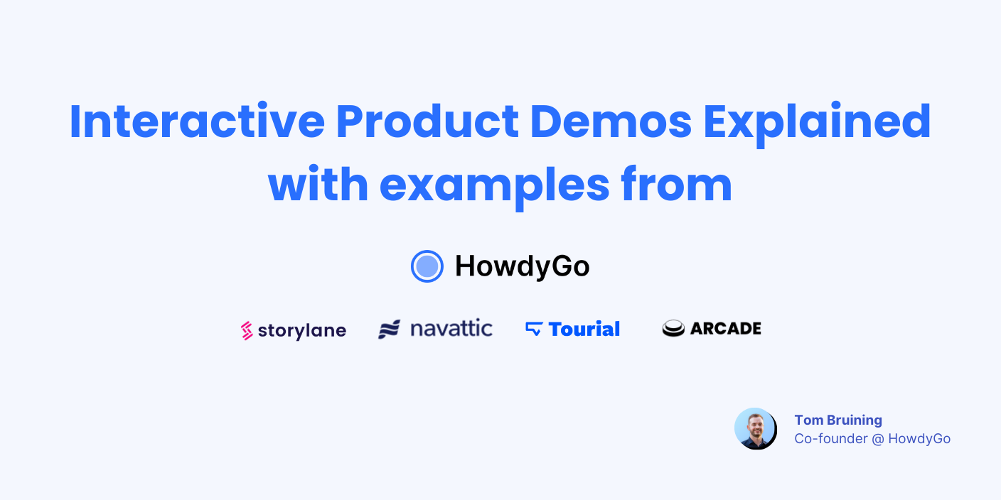 Interactive product demo examples from multiple vendors [2024]